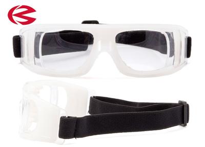 China Solid Polycarbonate Frame Basketbal Sports Sunglasses Wrap Around Design With Case for sale