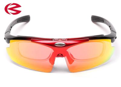 China Myopia Polarized Clip On Sports Sunglasses With Prescription Lenses UV400 Protection for sale