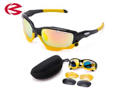 China Anti Fog Sports Sunglasses UV400 Outdoor Cycling Glasses With Mirror Coating for sale