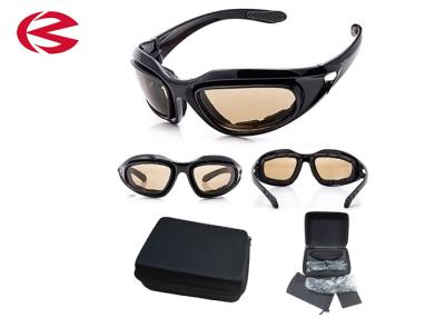 China Windproof Dust Protection Desert Military Tactical Goggles Glasses Black / Yellow for sale