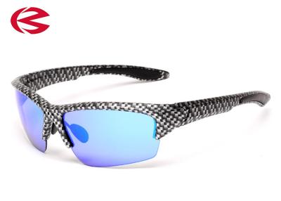 China Rubber Nose Pad PC Womens Sport Sunglasses , Skiing Half Frame Eyewear for sale