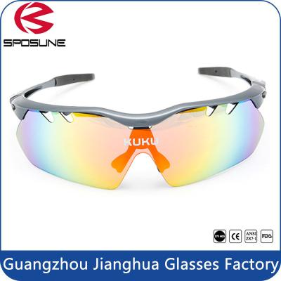 China Outdoor Polarized Sports Interchangeable Lens CE UV400 Sunglasses For Cycling Fishing for sale