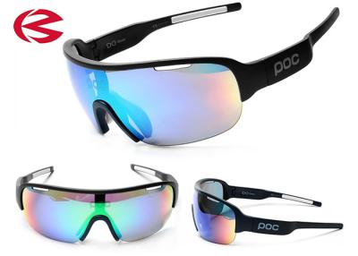 China High Definition Unisex Outdoor Sports Sunglasses CE Certified Removable PC Lenses for sale