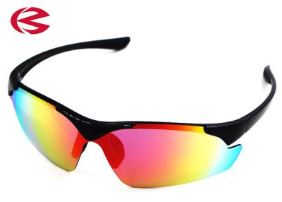 China Colorful Mirrored Outdoor Sports Sunglasses Men / Women Biking Sunglasses Anti - UV for sale