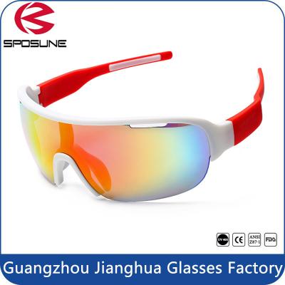 China Adult Outdoor Half Frame PC Safety Sports Sunglasses Brands For Men / Madam for sale
