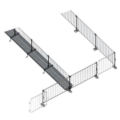 China Pig Farm Customized Size Swine Cage Crate With Concrete Slatted Floor for sale