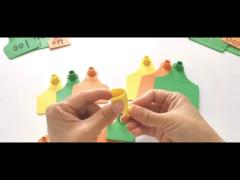 OEM ODM Livestock ID Tags TPU Custom Ear Tags For Cows 11*7.5cm