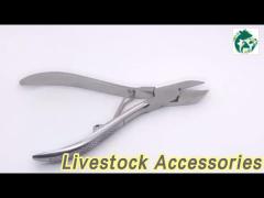 Stainless Steel Livestock Accessories Teeth Cutter Painless For Piglet