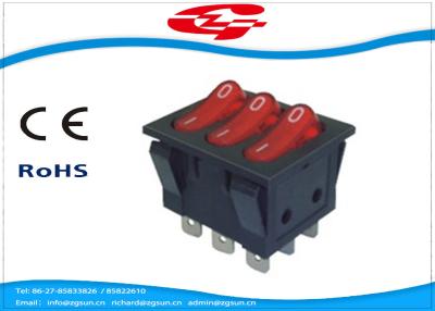 Cina 9 pin tre interruttori a leva elettrici del pulsante con luce per il condizionatore d'aria in vendita
