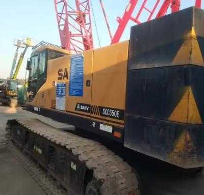 Cina Comprare una gru da sollevamento usata da 55 tonnellate SANY SCC550E con una potenza elevata a Shanghai in vendita