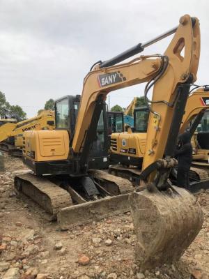 Cina SY60C 6 tonnellate usata Sany Scavatore Escavatore Giallo In buone condizioni in vendita