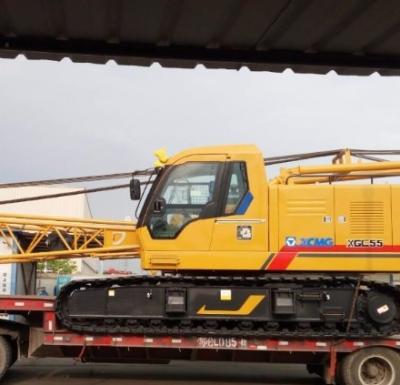Cina XCMG XGC55T Used Crawler Crane 55T Capacità e 66,5m Max. Altezza di sollevamento in vendita