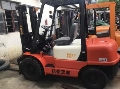 Cina Hangzhou / Hangcha 3,5 tonnellate di carrello elevatore di seconda mano CPCD35 Diesel in vendita