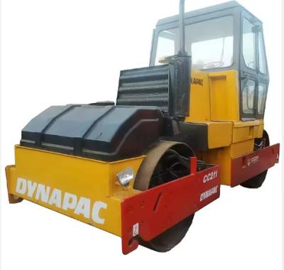 Cina Usato Dynapac Road Roller cc211 Double Drum Road Roller,Yellow versatile roller Road veicolo di ingegneria in vendita