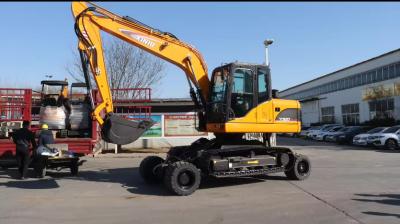 Cina Wheel tracked excavator X120 12 ton wheel excavator for sale Usage: Construction site, mineral resources, engineering in vendita