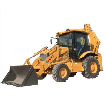 Cina hfeiVIFT Nuova promozione Grande 6 7 8 Ton Diesel Power Scavatrice Boom Backhoe Loader Facile maneggevole Attachments in vendita
