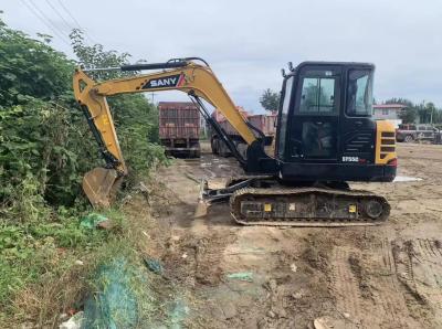Cina Popolare mini scavatore di seconda mano 5T usato Sany SY55C Crawler Excavator in vendita