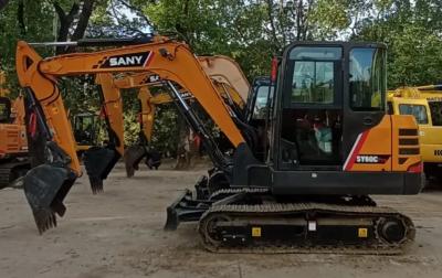 Cina 90% Nuova macchina di costruzione di seconda mano 5T Mini Escavatore Usato Sany SY60C-10 Escavatore a strisce in vendita