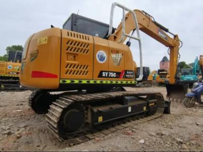Cina Originale Cina Sany SY75C mini escavatori idraulici usati 7ton Sy75 75C-8 75C -10 scavatori di seconda mano in vendita