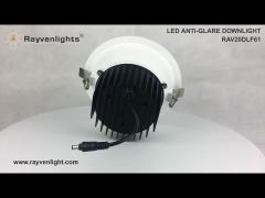 175mm Cut Out 60 degree AC220 240V 5000K Anti Glare Led Downlight Spotlight