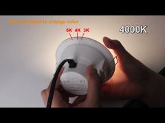 Aluminum Round Ceiling 6W 8W Recessed Panel Smd Led Downlight Fixture