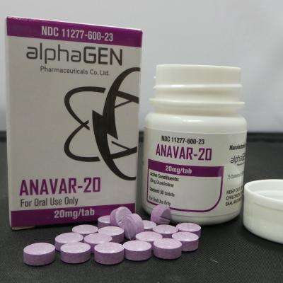 Cina Alphagen Pharma Oral Ananvar 20mg Etichette e scatole per l'imballaggio di fiale in vendita