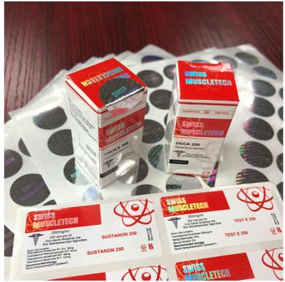 Cina Etichetta privata di vitamina in vinile adesivo 25x60mm per confezione da 10 ml in vendita