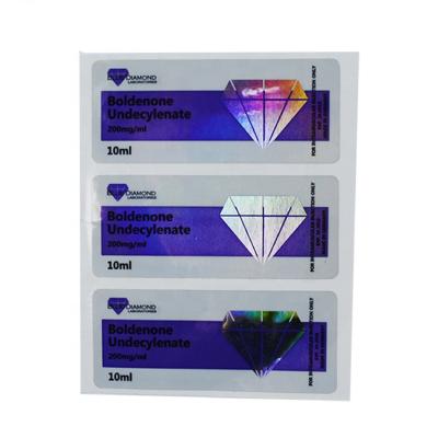 Cina Etichette olografiche della bottiglia della fiala, nomi di prodotto differenti Colori Etichetta della fiala da 10 ml in vendita