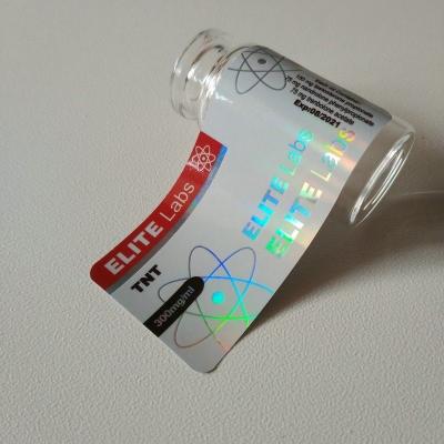 Cina Etichette per fiale di vetro per farmacia da 10 ml con logo timbrato oro per olio per iniezione in vendita