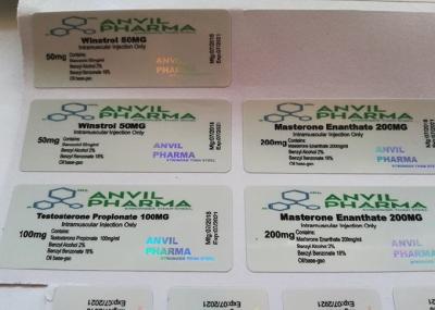 Cina Etichette trasparenti della fiala da 10 ml della medicina, adesivi personalizzati della bottiglia di vetro della fiala in vendita