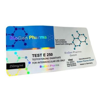 Quality Hologram Laser PET Vial Labels Customized Design For 10ml Glassfor sale