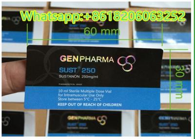 China Self Adhesive Labels / 10ml Vial Labels Stickers With Laser Logo Stamped for sale