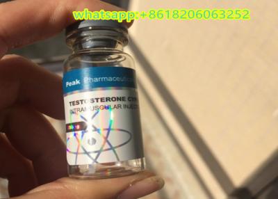 Cina Rimozione del materiale laser Etichette per fiale da 10 ml Piccole dimensioni Design blu Ologramma Effetto lucido in vendita