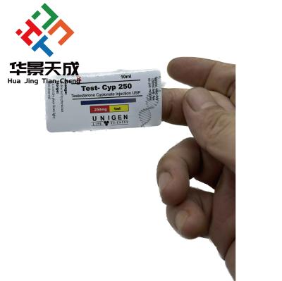 녹색 캡 컬러 플라스크 플라스크 라벨을 제거 할 수 있는 접착제로