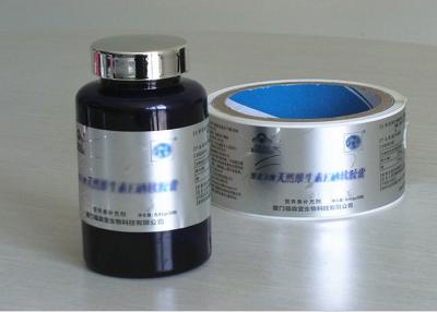 China Sliver Glossy Medicine Bottle Labels Stickers With High Glossy for sale