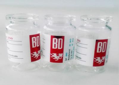 Cina fiala La fiala di vetro farmaceutica etichetta il materiale amichevole di Eco liscio in vendita