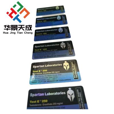 China High Glass Vial Labels With Full Color Digital Printing 2.5 Mil Thickness for sale