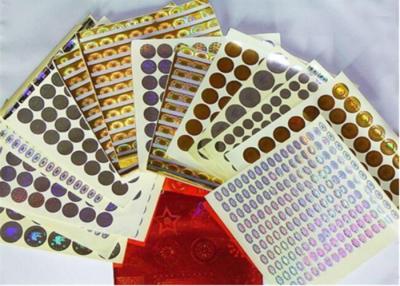 Cina Autoadesivi olografici impermeabili lucidi permanenti di sicurezza con multicolore in vendita