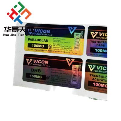 China Gen Pharma Label For Medicinal Bodybuild Products Packing for sale