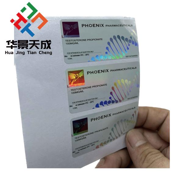 Quality 10ml Vial Labels for 10ml Vials Packing Printable Area 2.5 Inch Printing for sale