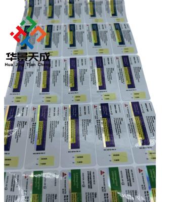 China Waterdichte verpakkingsetiketten Voor 10 ml flacons Verpakkingen Te koop