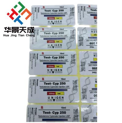 China 5ml Vial Vial Labels Printing Laser Engraving Cap Color Blue for sale