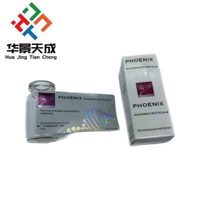 China Polypropyleen op maat gemaakte flaconetiketten met afneembare lijm en laminatie Te koop