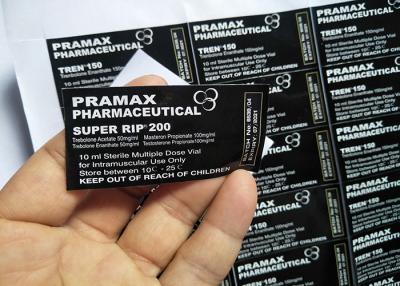 Full Color Printing 10ml Vial Labels Stickers Glossy Surface For Anabolic