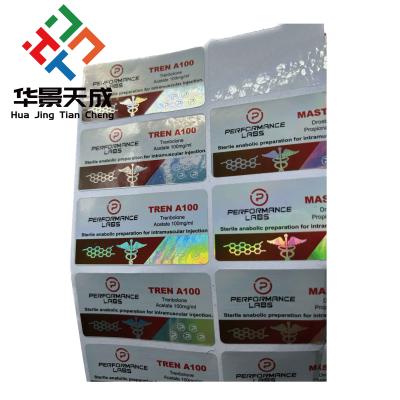 China Tren Ace 10ml Vial Labels Injectable Test Vial Labels for sale