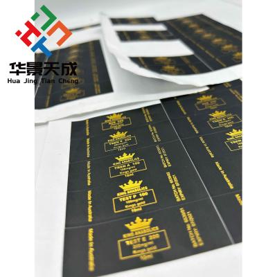 China Primo Pharma GOLD Stampled Packing Hologram 10ml Vial Label for sale