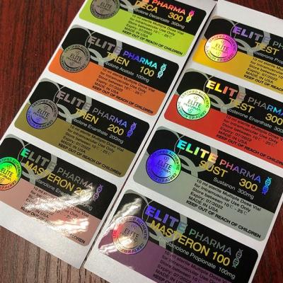 China Adhesive 10ml Vial Labels Custom Label Stickers Packaging For Injection  Vials for sale