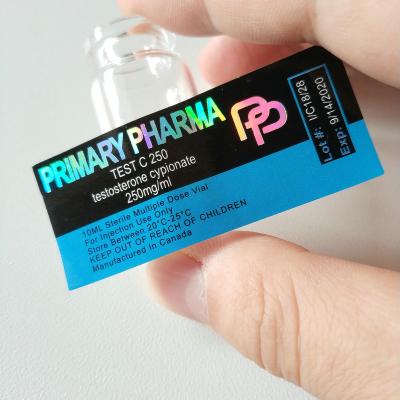 Китай Сильные клейкие этикетки для флаконов 10 мл для пептидов для бодибилдинга Стеклянные флаконы продается