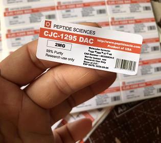 China Peptide HcG HG H Injection Bottle Labels Printing Of 2ml Bottle And 1ml Ampoule for sale