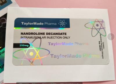 China Anti Fake Laser Holographic Injection Vial Use Printed Labels 10ml Vial Labels for sale